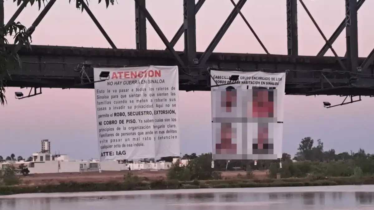 Aparecen "narcomantas" en Culiacán con mensaje directo: "No hay guerra ...